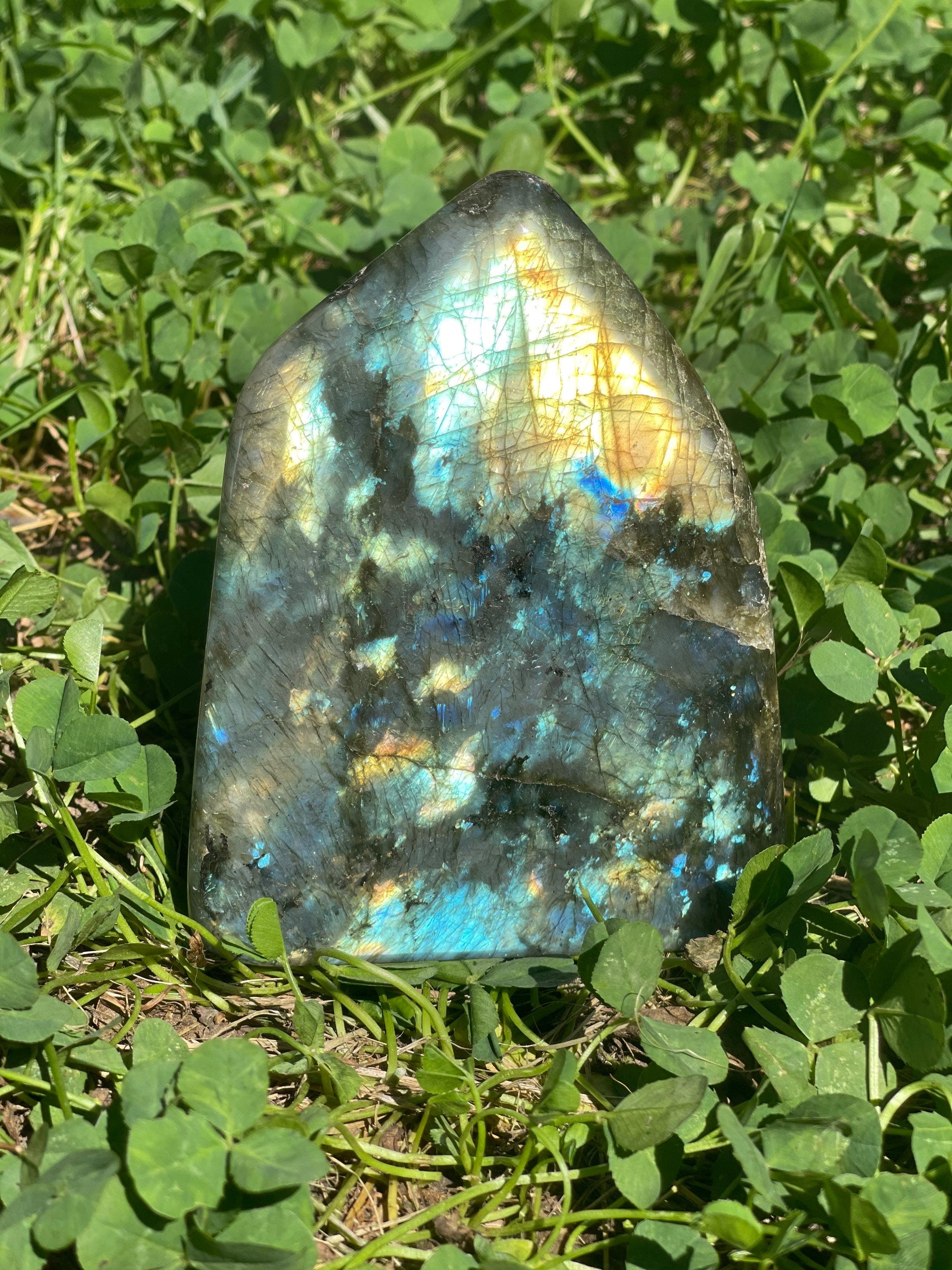 Large Labradorite Freeform, Flashy Standing Labradorite, High Quality ...